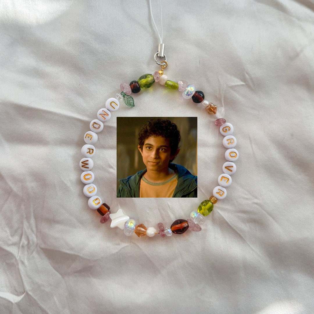 Grover Underwood Inspired Phone Charm Handmade Beaded Pjo Glass Beads ...