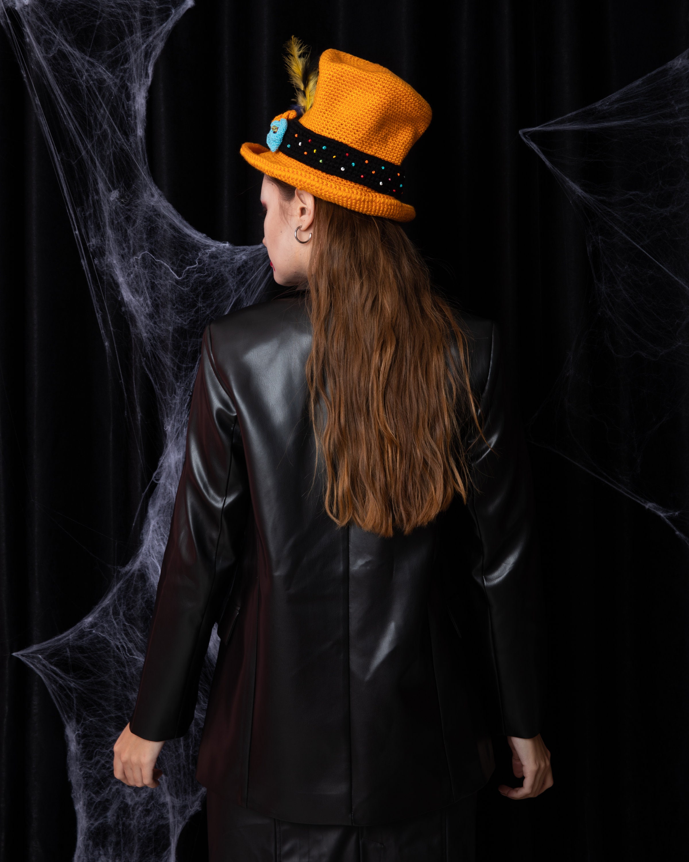 Crochet Halloween Top Hat,unique Gifts for Halloween,costume Top Hats ...