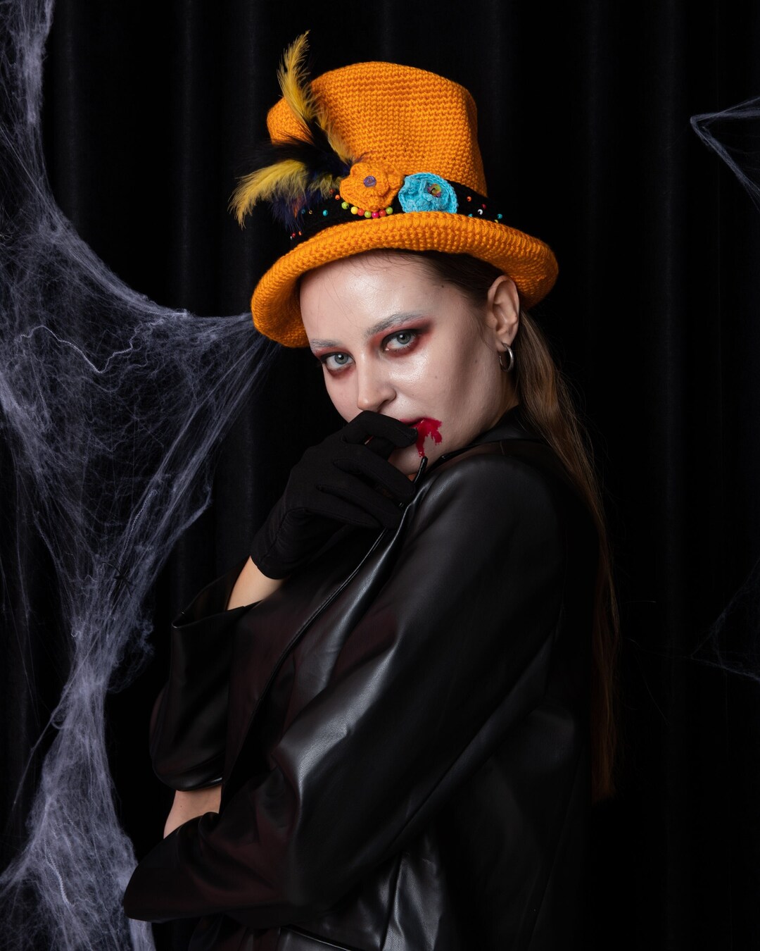 Crochet Halloween Top Hat,unique Gifts for Halloween,costume Top Hats ...