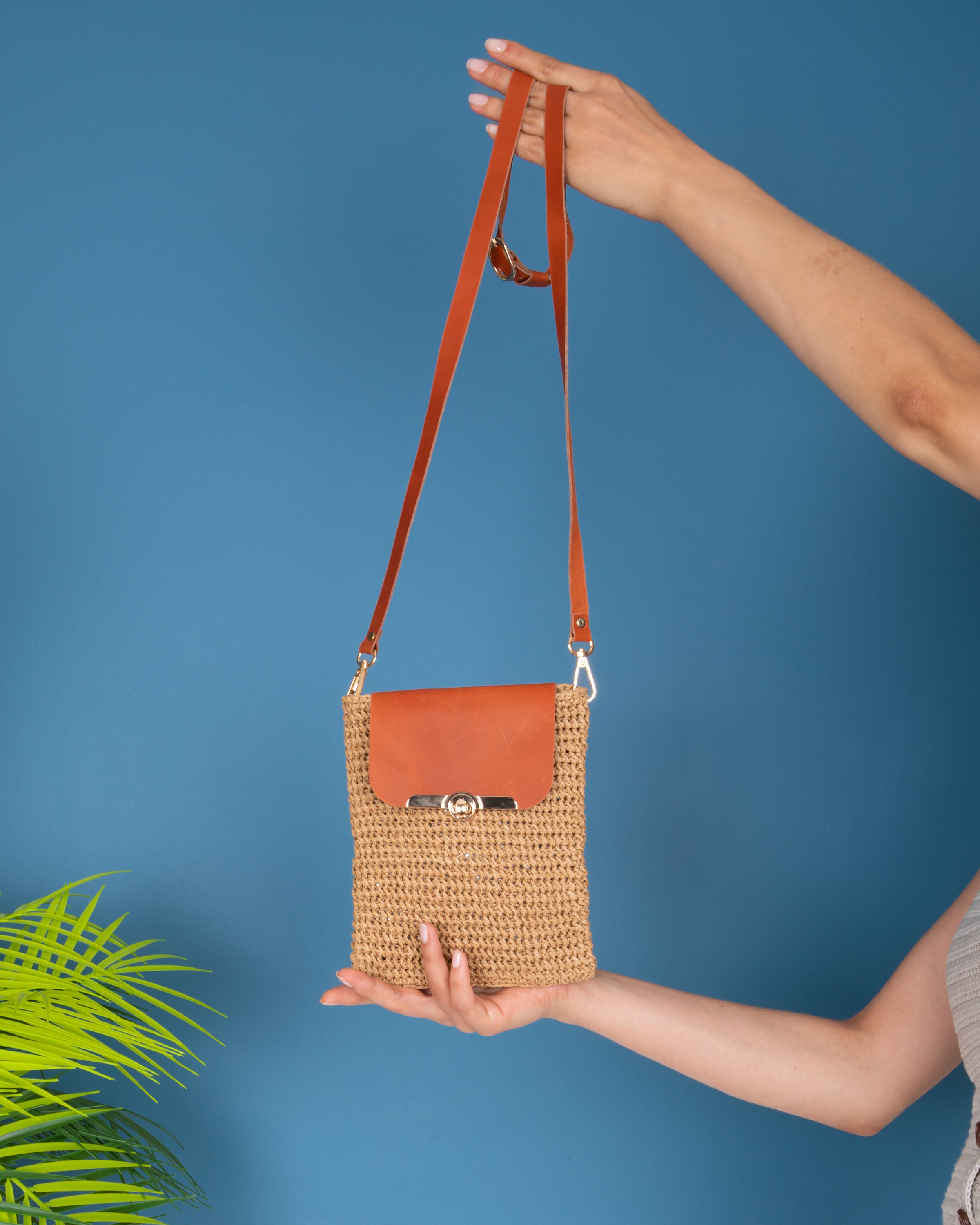 Small Raffia Crossbody Bag for Women,handmade Small Straw Purse ...