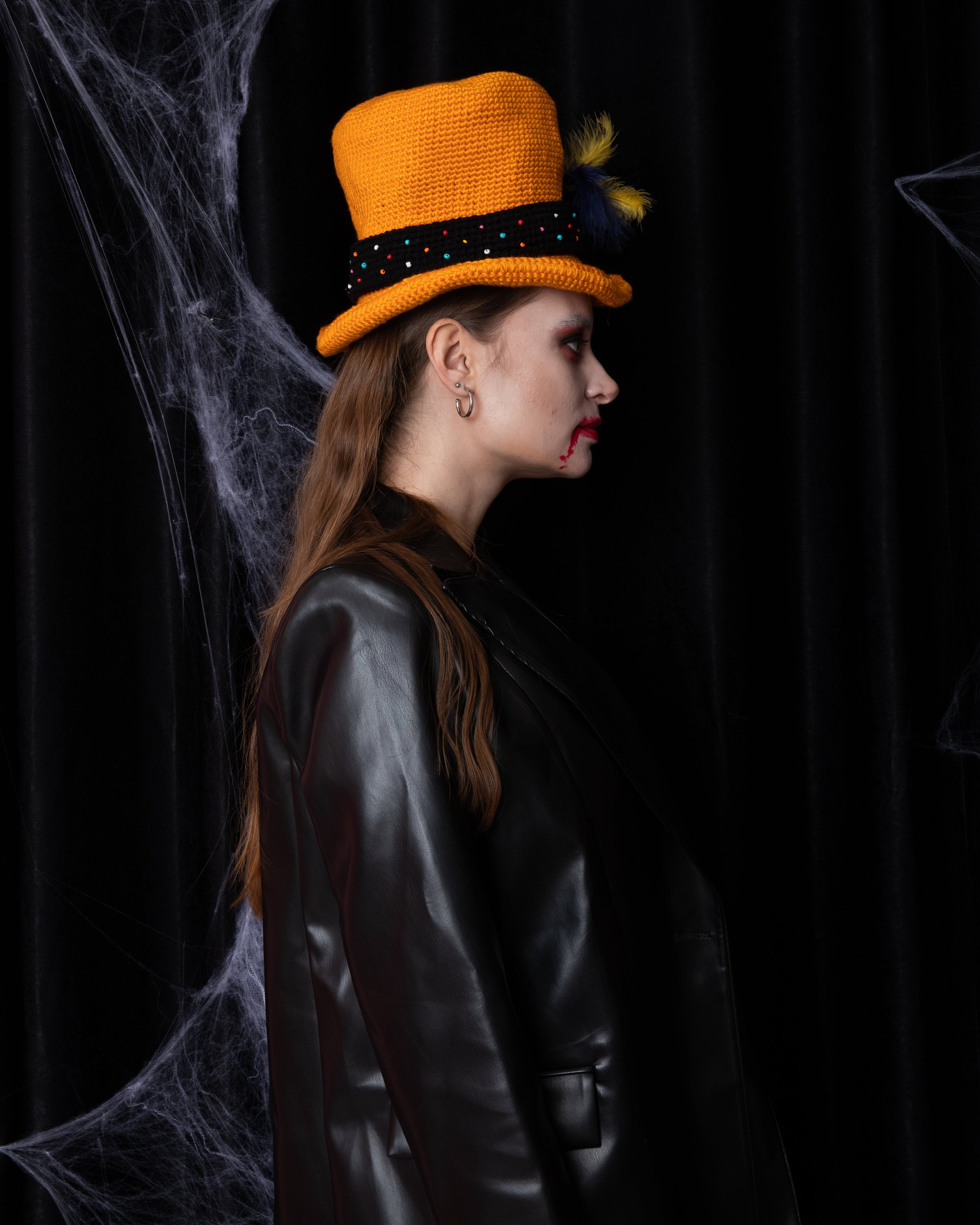 Crochet Halloween Top Hat,unique Gifts for Halloween,costume Top Hats ...