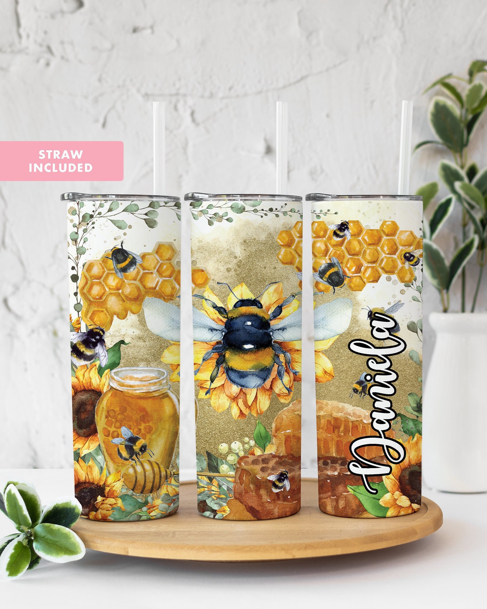 Honey Bee Tumbler Personalized Bee Gifts Bee Tumbler Cup - Etsy