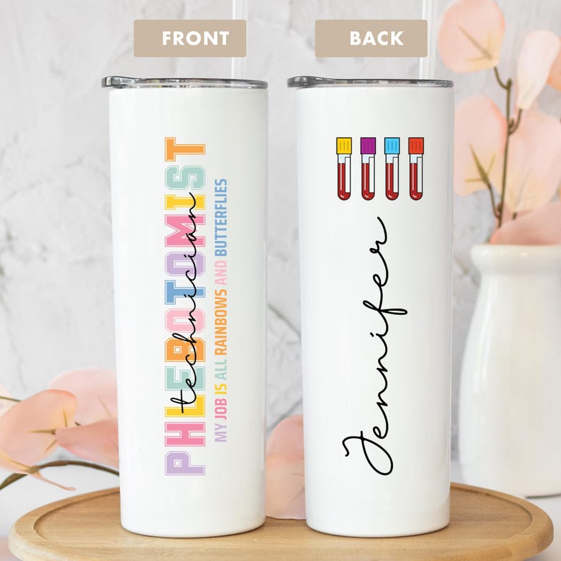 Phlebotomist Tech Tumbler Personalized, Phlebotomy Technician Gift ...