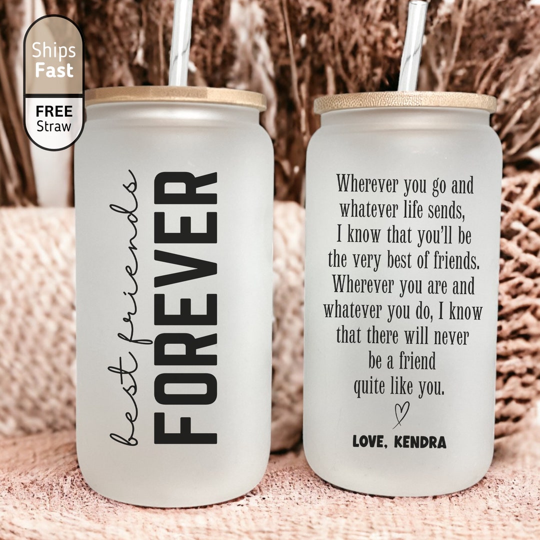 Best Friends Forever Ice Coffee Cup, Best Friend Gift, Best Friend ...