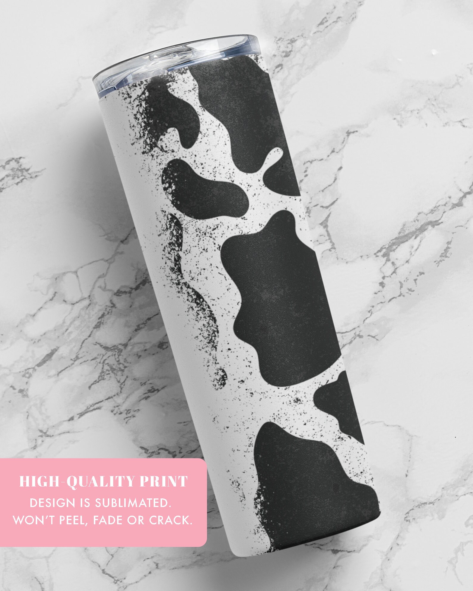Cow Print Tumbler Personalized Cow Gifts Cowhide Tumbler - Etsy