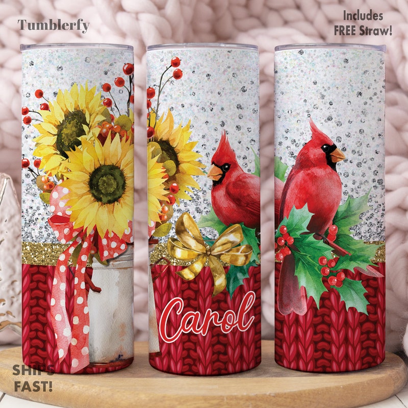 Cardinal and Straw - Etsy