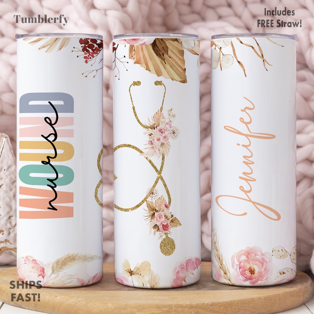 Wound Nurse Tumbler Personalized, Wound Nurse Gifts for Women, Wound ...