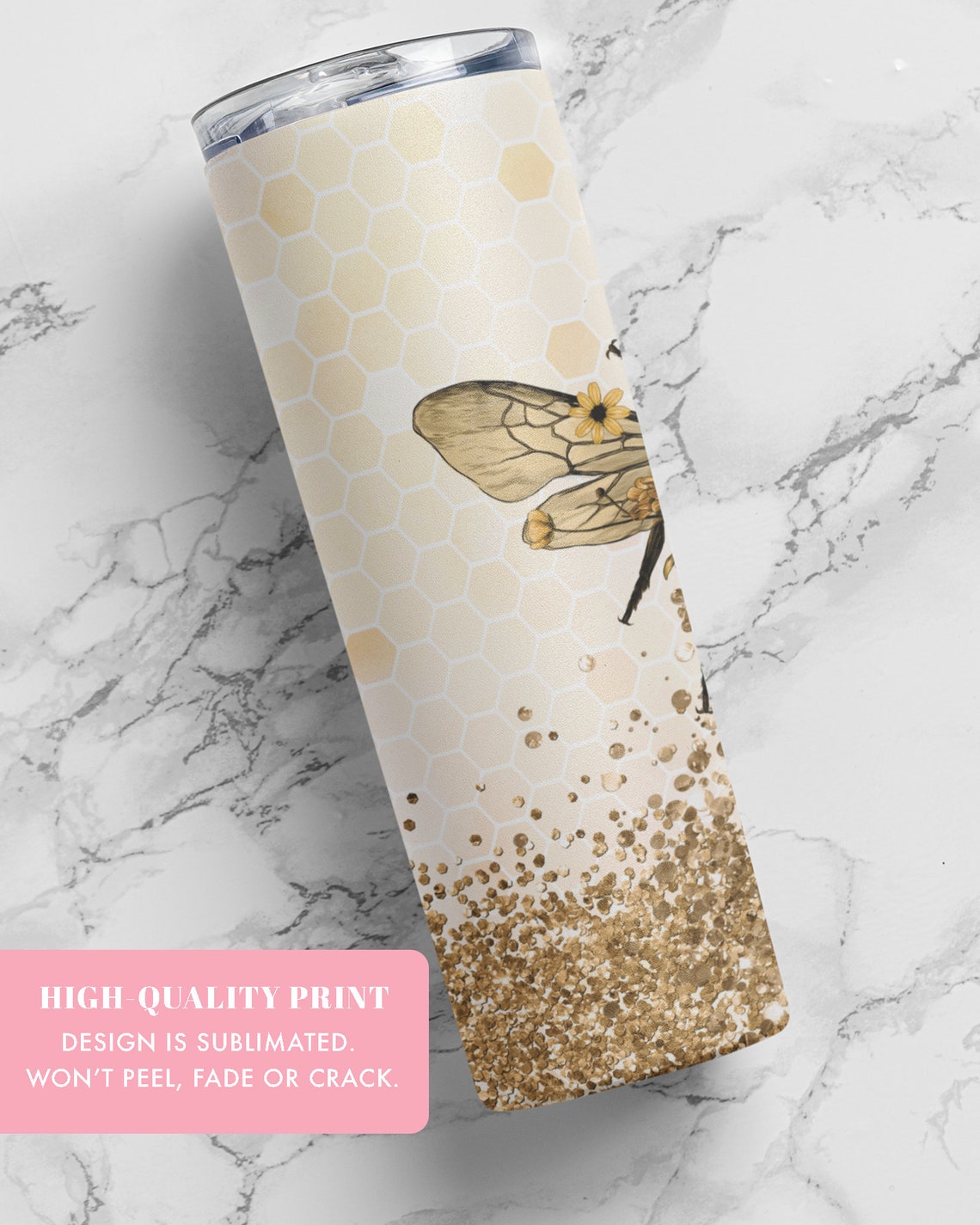 Bee Tumbler Personalized Bee Tumbler With Straw Bee Gifts - Etsy