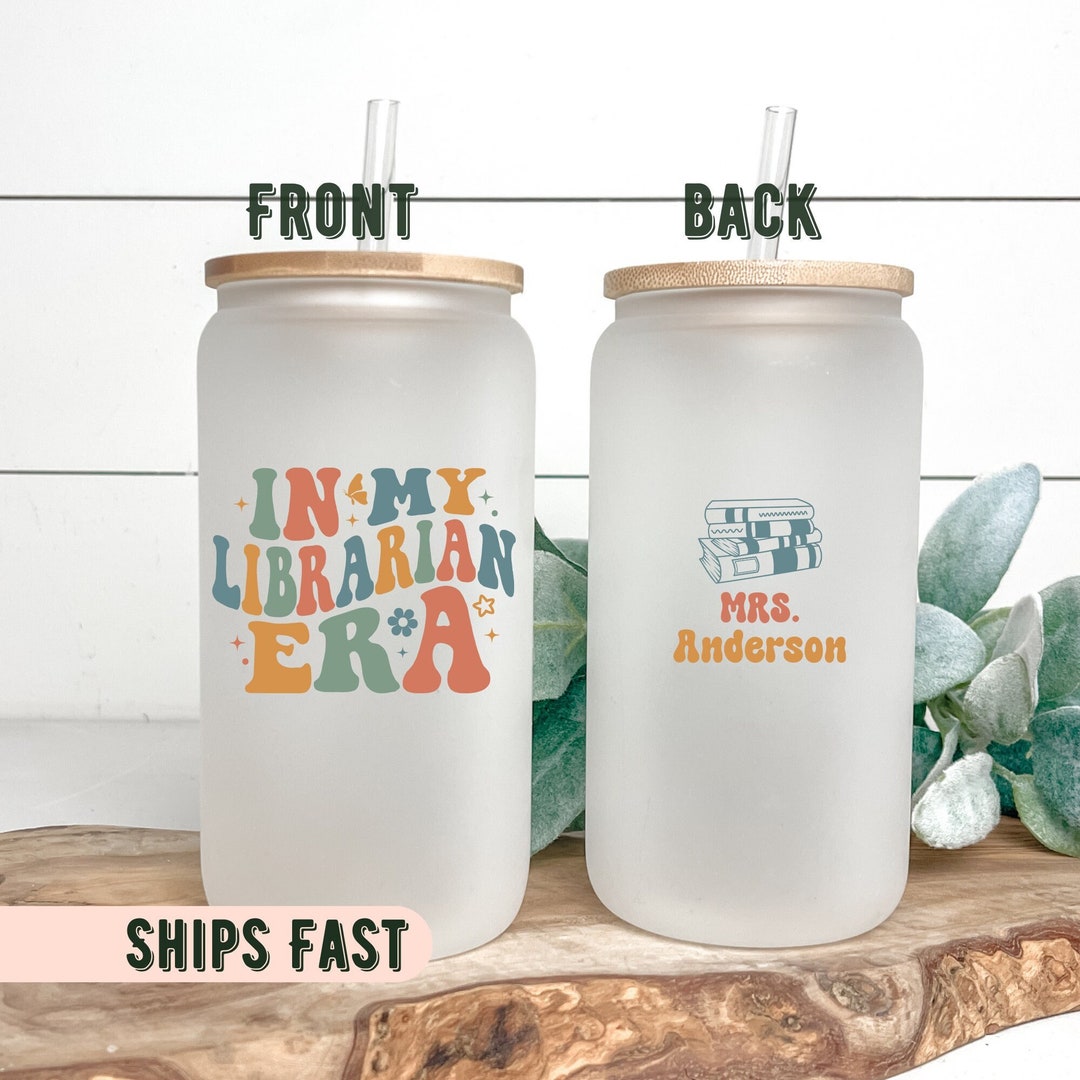 In My Librarian Era Ice Coffee Cup, Librarian Gifts, Librarian Coffee ...