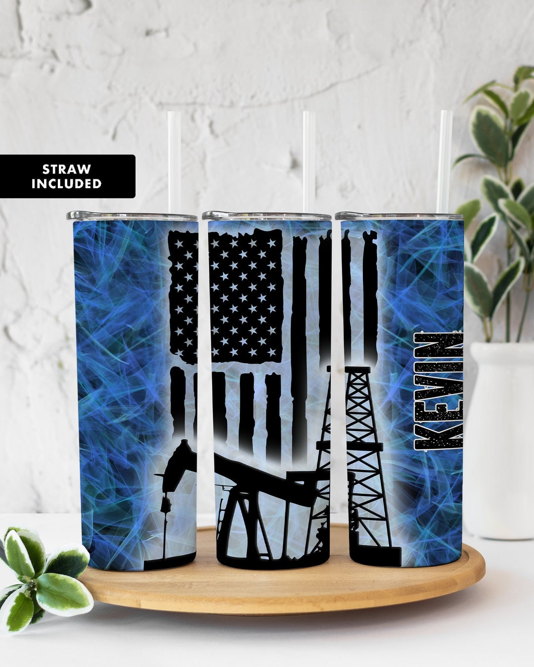Oil Rig Tumbler Personalized, Oil Rig Worker Gifts for Men, Oil Rig ...