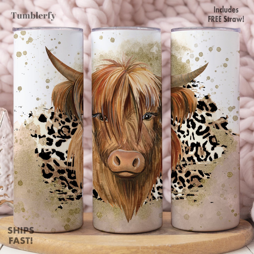 Highland Cow Tumbler, Highland Cow Gifts, Highland Cow Tumbler Cup, Cow ...