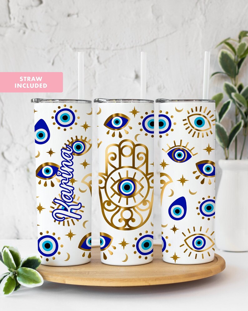 Evil Eye Tumbler Personalized Spiritual Gifts for Women Evil - Etsy