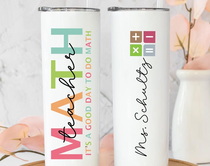 It's a Good Day to Do Math, Math Teacher Tumbler, Math Teacher Gift ...