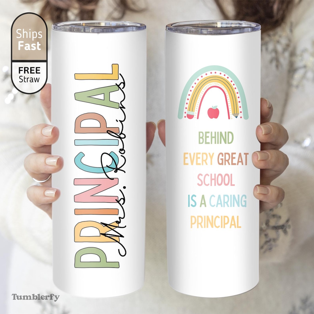Principal Tumbler Personalized, Principal Appreciation Gift, Principal ...