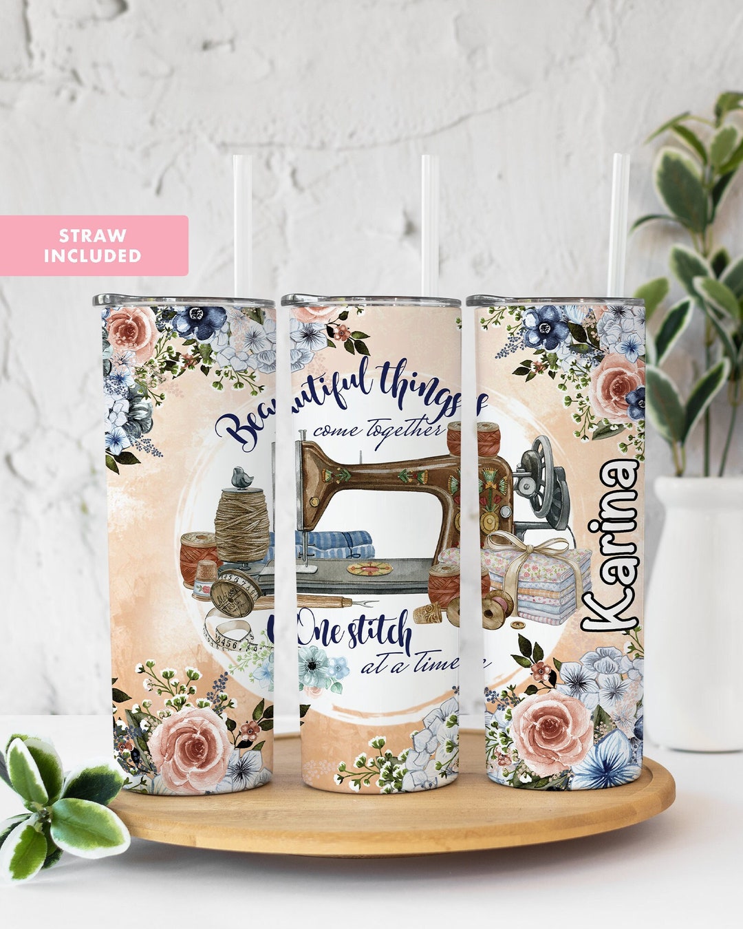 Sewing Tumbler Personalized Sewing Gifts Sewing Cup Sewing - Etsy