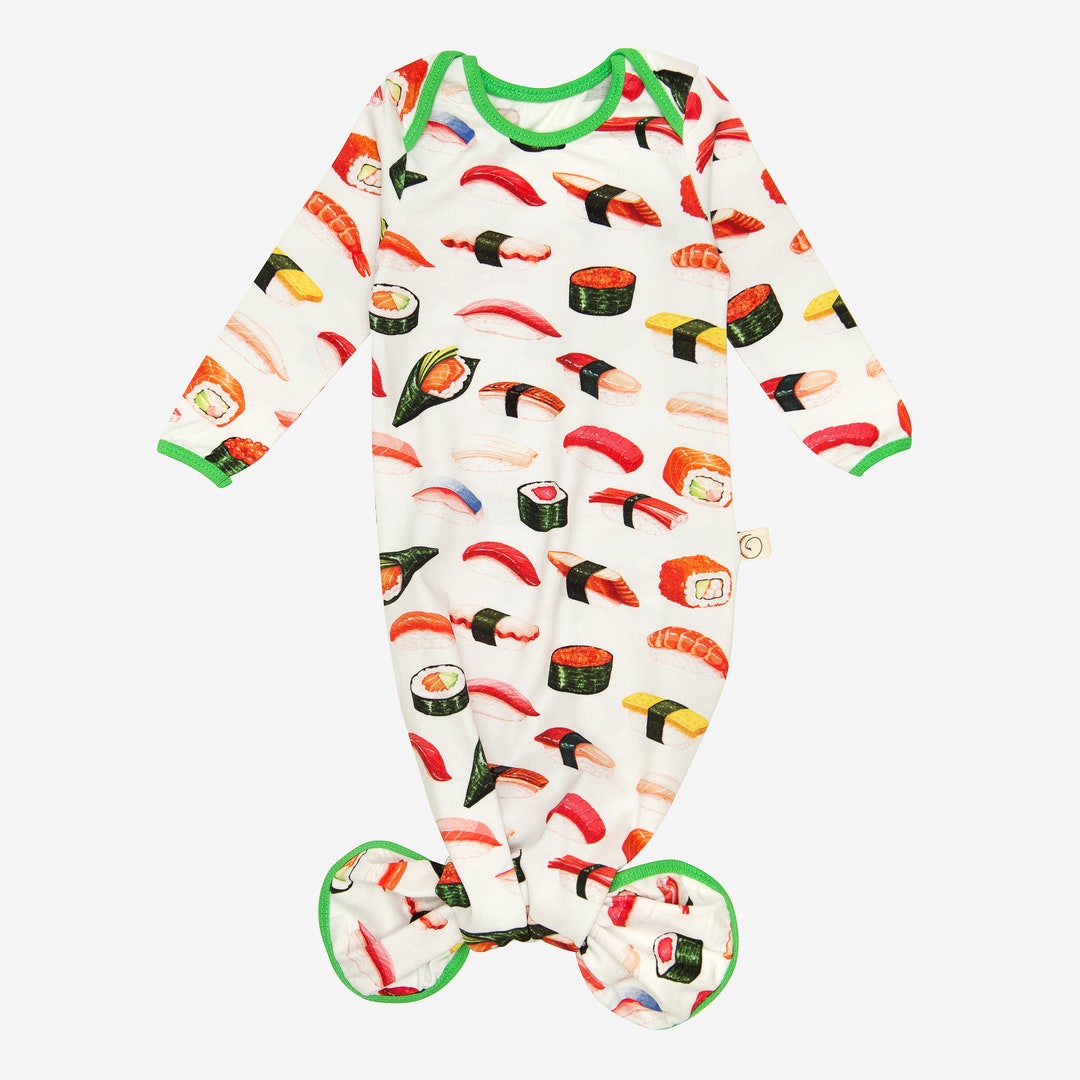 KNOTTED BABY GOWN | Handmade | Newborn Infant Baby Gown Long Sleeve One ...