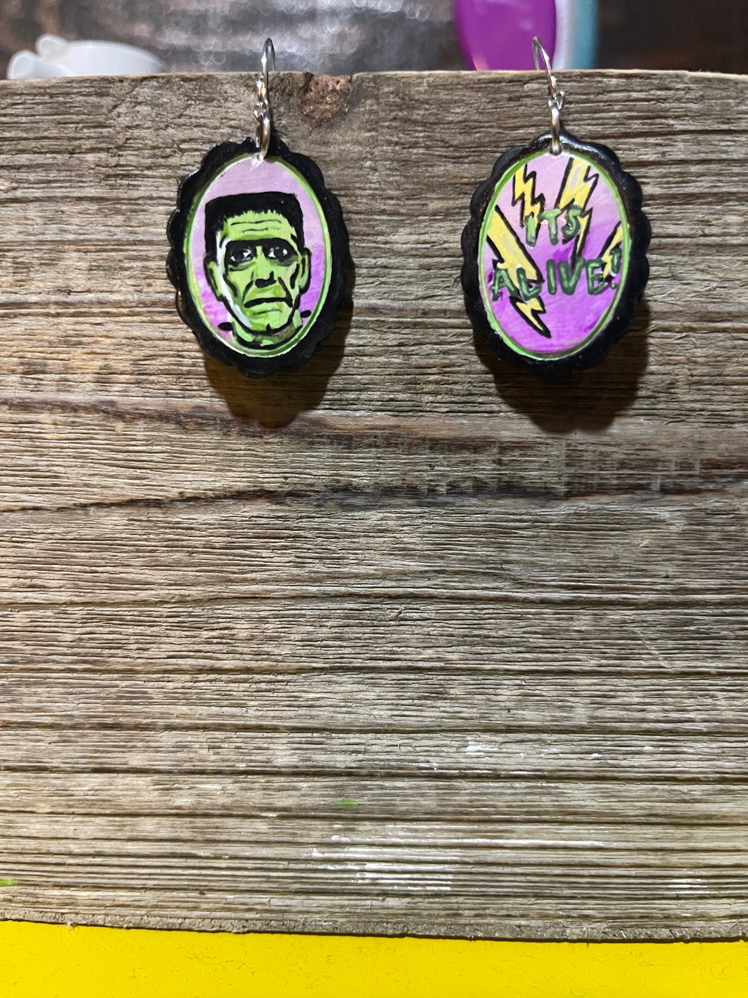 Frankensteins Monster - Polymer Clay Oval Shaped Frames With Hand ...