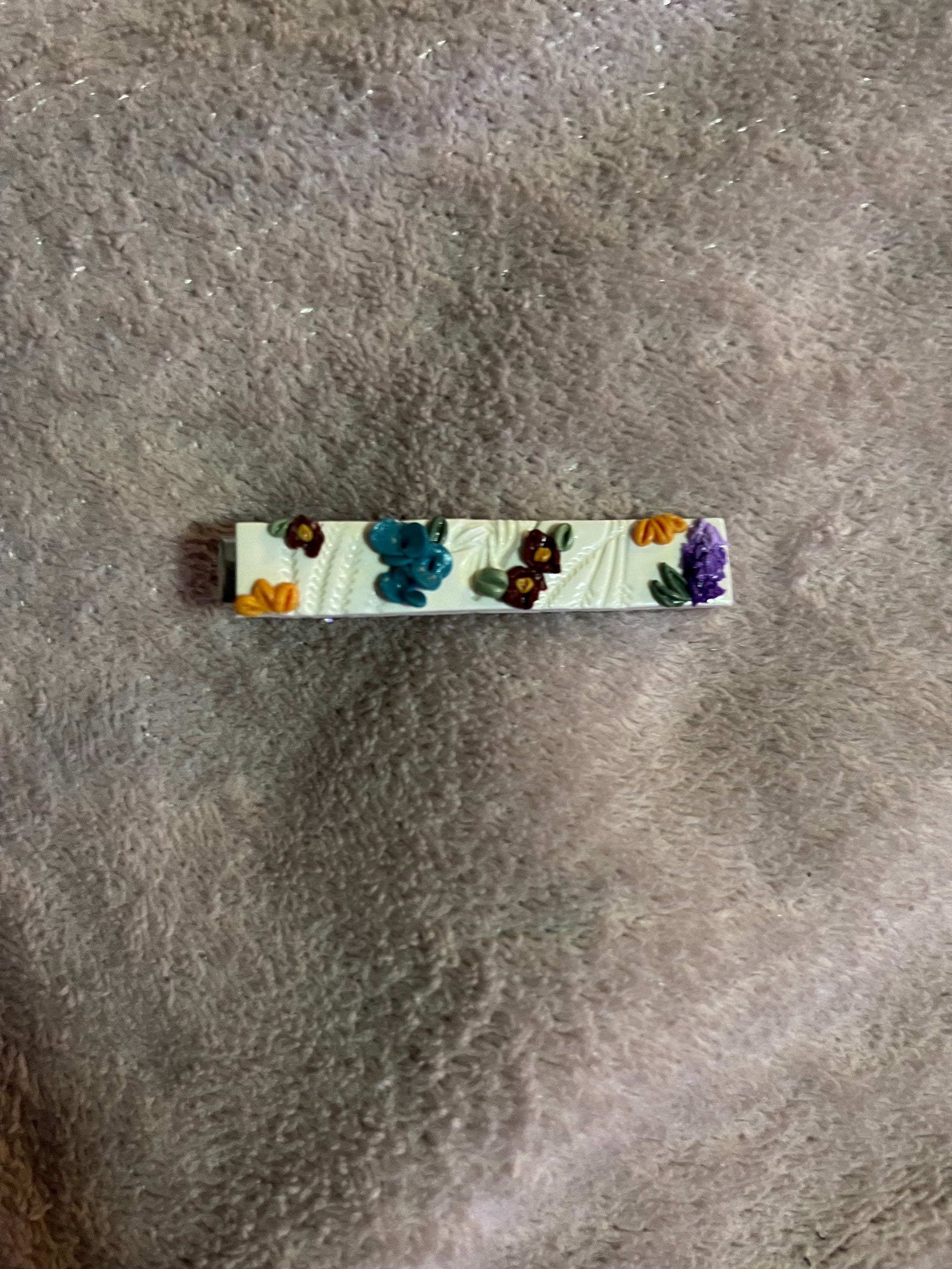 Handcrafted Polymer Clay Hair Barrettes Assorted Floral Designs on ...