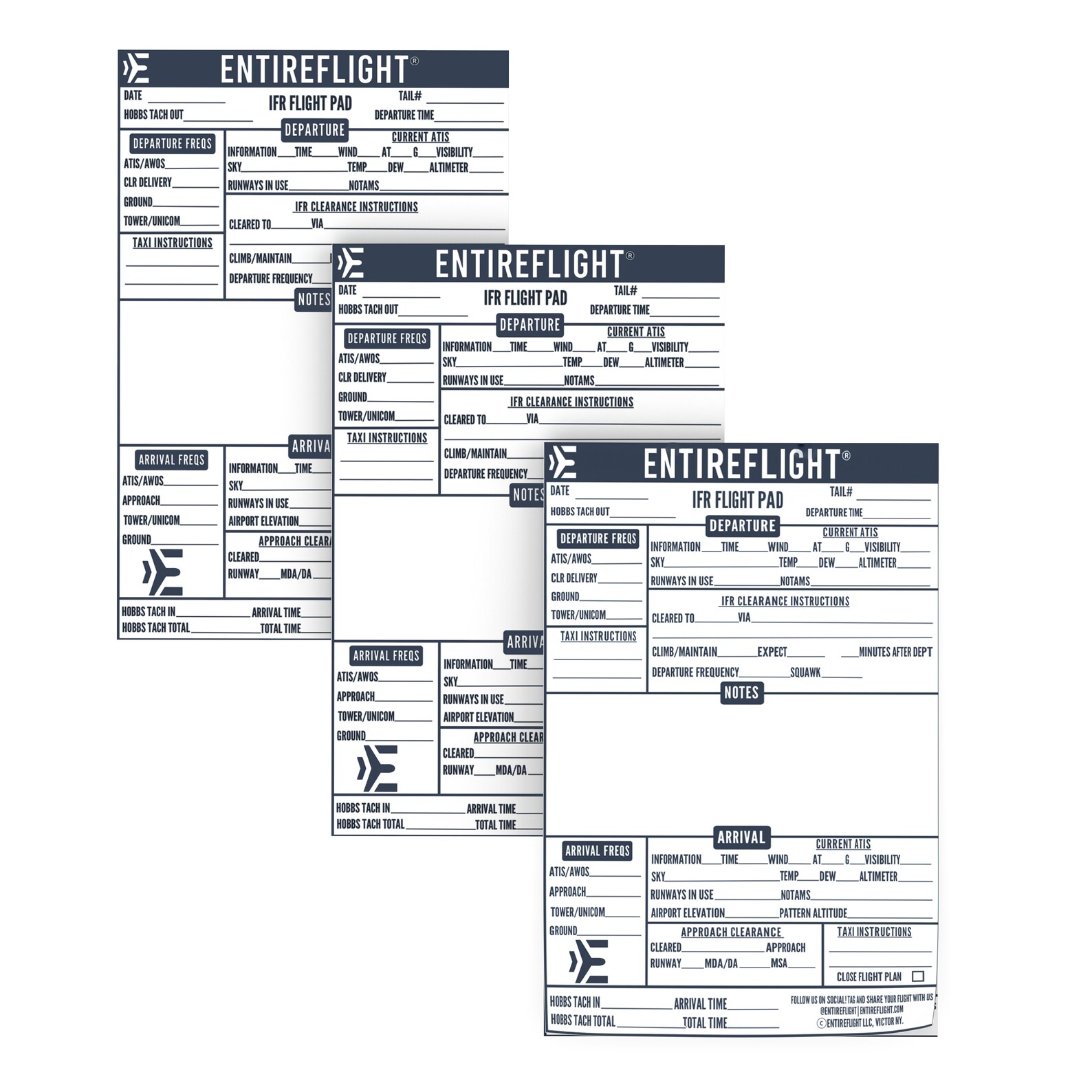 Entireflight IFR Flight Notepad, Companion to the VFR Flight Notepad ... Entireflight IFR Flight Notepad, Companion to the VFR Flight Notepad ...