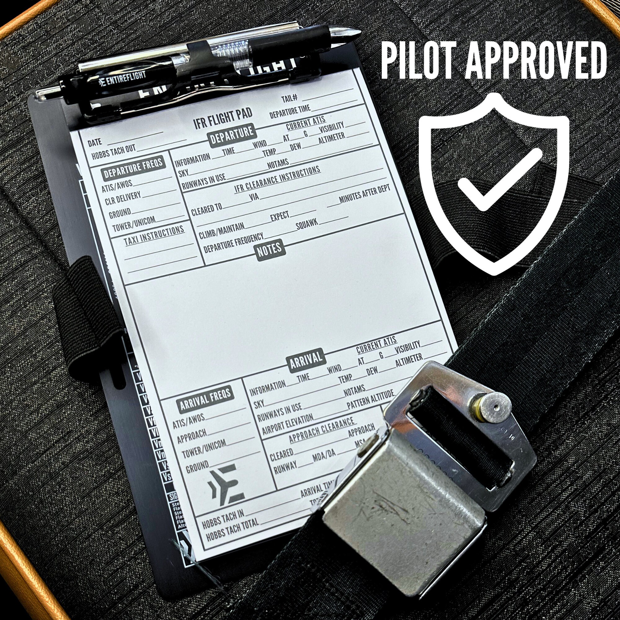 NEW Entireflight IFR Flight Notepad for Pilot Kneeboard 3 Pack, Pilot ...