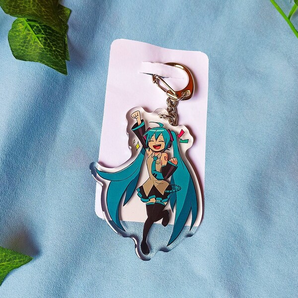 Hatsune Miku Keychain - Etsy