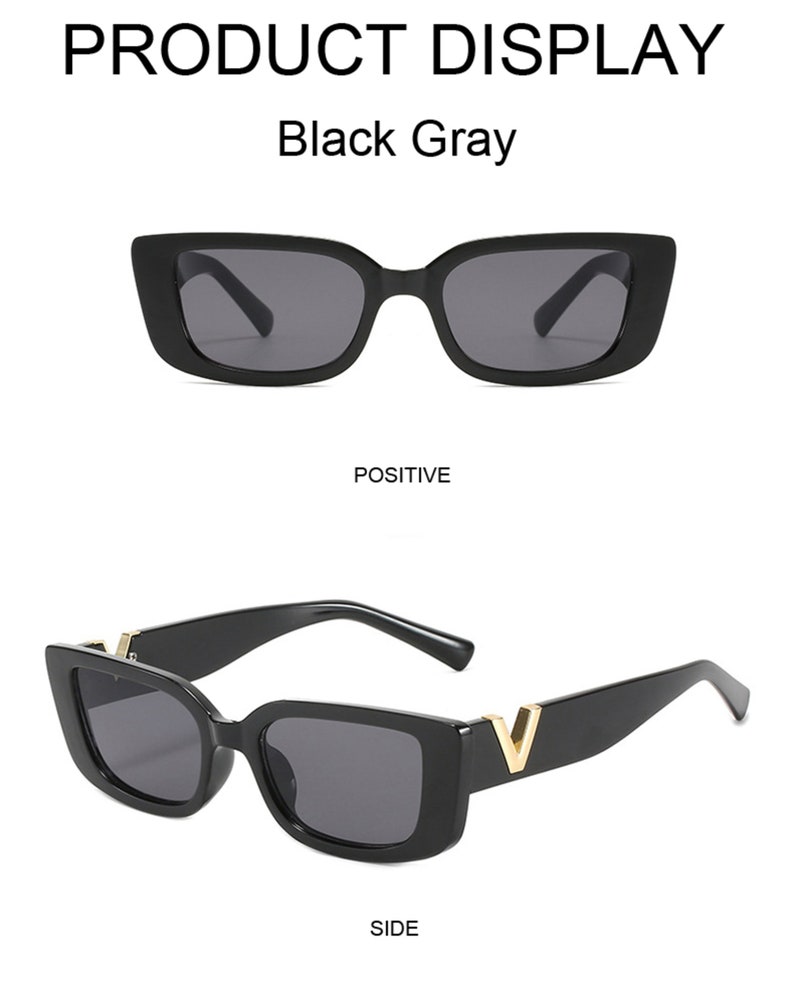 Retro Rectangle Sunglasses Women Brand Designer Vintage Small - Etsy