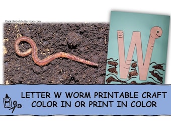 Letter W Worm Craft