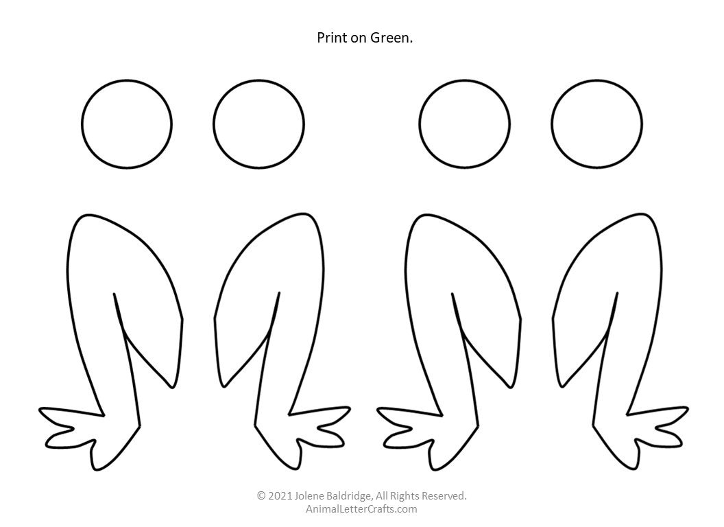 Letter F Frog Craft: Cut and Paste Alphabet Activity (digital Download ...