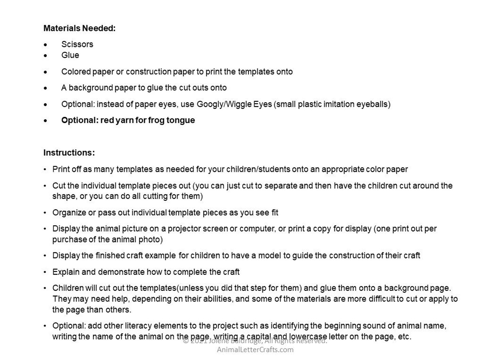 Letter F Frog Printable for Classroom - Cut and Paste Alphabet Craft ...