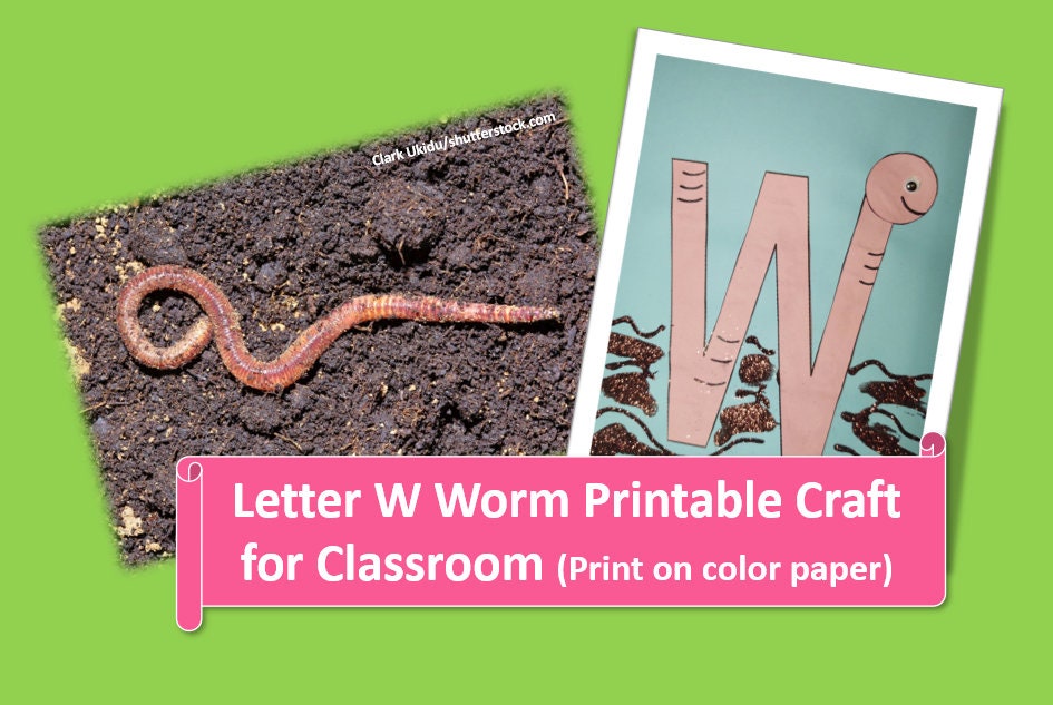 Letter W Worm Craft