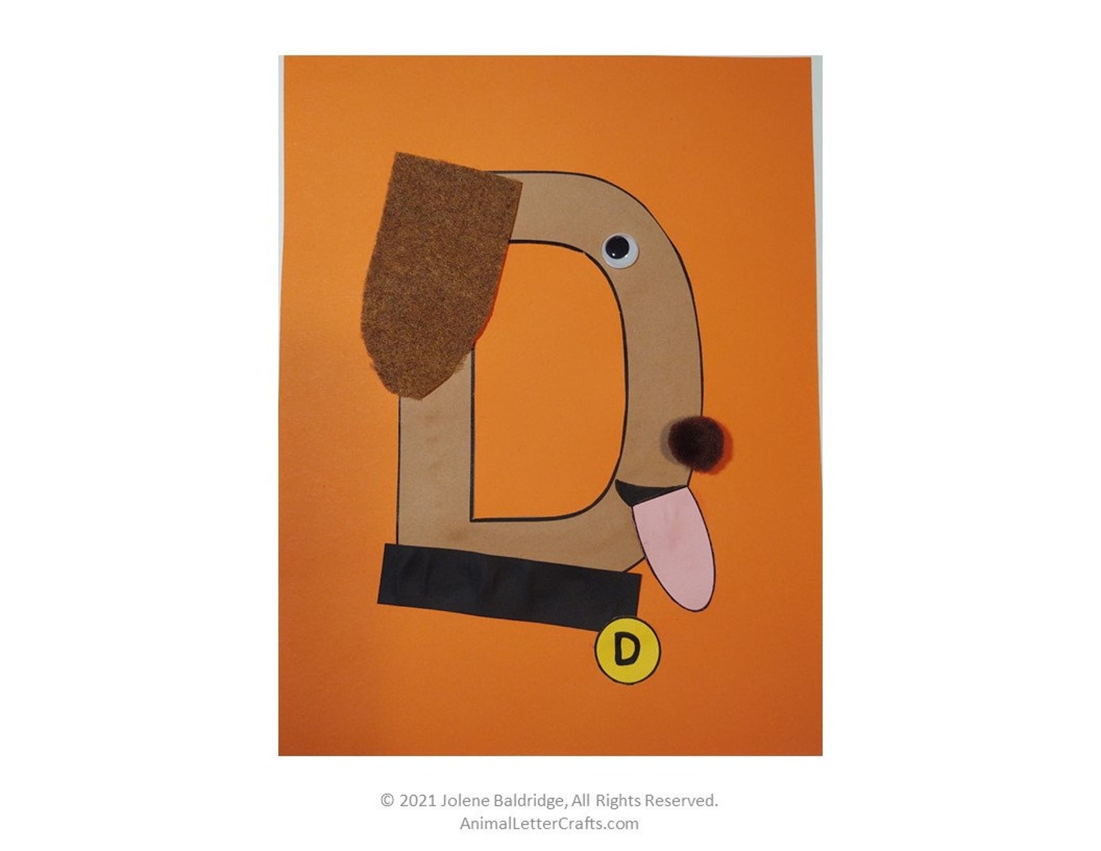 Letter D is for Dog Craft: Cut and Paste Alphabet Activity (digital ...