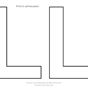 Letter L Lion Printable for Classroom - Cut and Paste Alphabet Craft ...