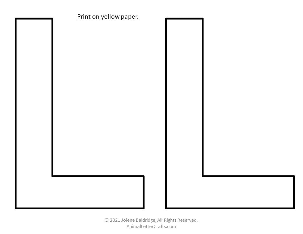 Letter L Lion Printable for Classroom Cut and Paste Alphabet Craft ...