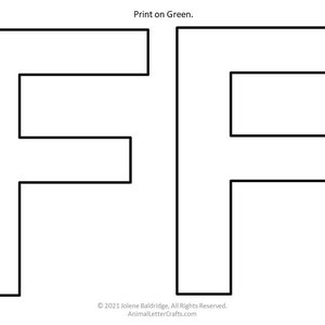 Letter F Frog Printable for Classroom - Cut and Paste Alphabet Craft ...