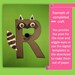 Letter R Raccoon Printable for Classroom - Cut and Paste Alphabet Craft ...