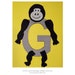 Letter G Gorilla Craft: Cut & Paste Alphabet Activity (digital Download ...