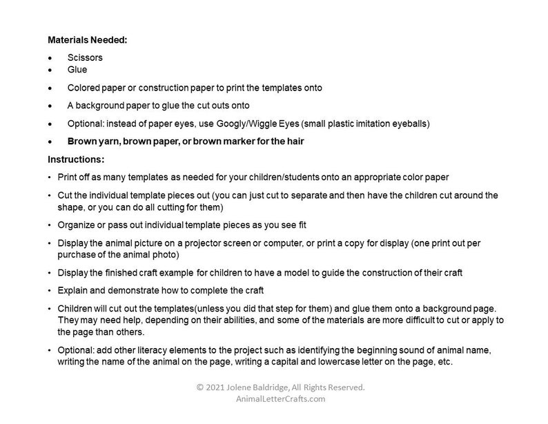 Letter Y Yak Printable for Classroom Cut and Paste Alphabet Craft ...