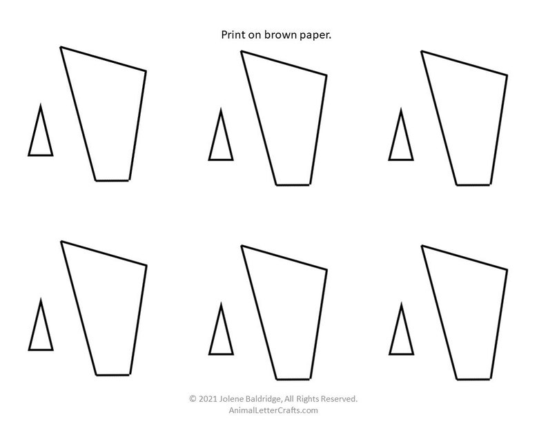 Letter H Horse Printable for Classroom - Cut and Paste Alphabet Craft ...