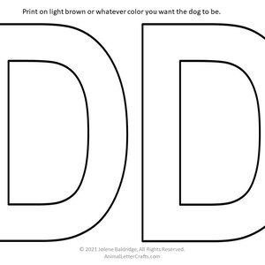 Letter D is for Dog Craft: Cut and Paste Alphabet Activity (digital ...