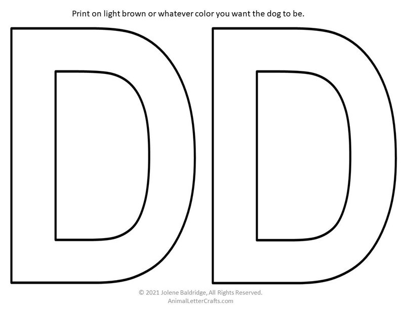 Letter D is for Dog Craft: Cut and Paste Alphabet Activity (digital ...