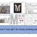 Letter M Mouse Printable - Color in or Print in Color - Cut and Paste ...