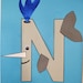 Letter N Narwhal Printable for Classroom - Cut and Paste Alphabet Craft ...