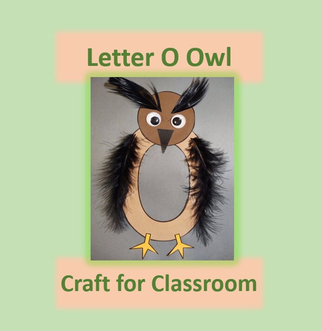 Letter O Owl Printable for Classroom - Cut and Paste Alphabet Craft ...