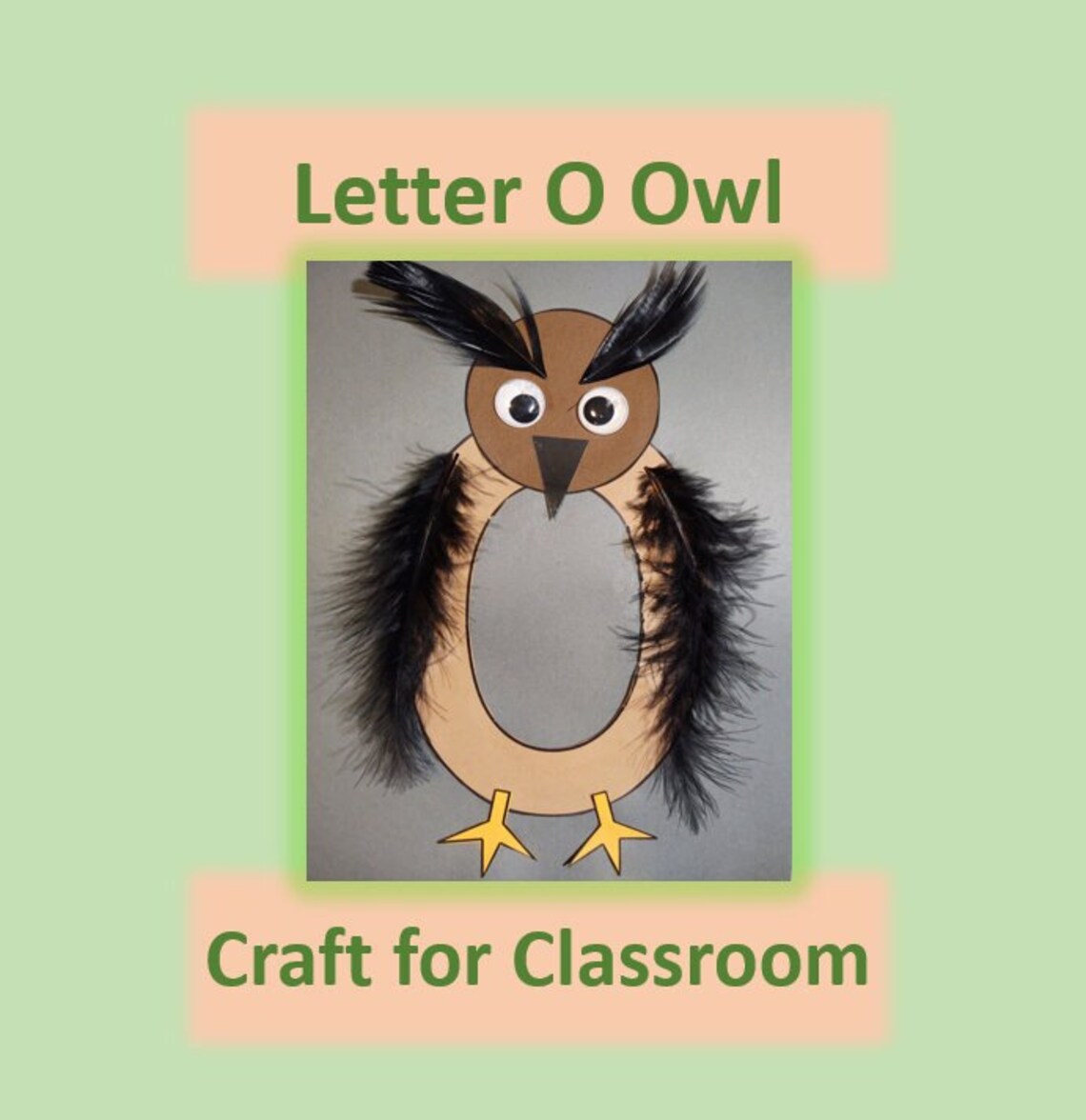 Letter O Owl Printable for Classroom - Cut and Paste Alphabet Craft ...