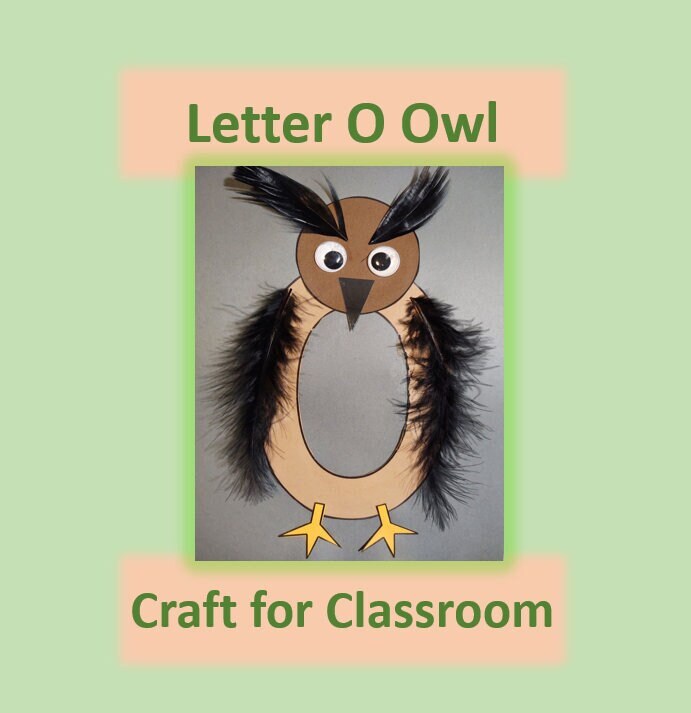 Letter O Owl Printable for Classroom - Cut and Paste Alphabet Craft ...