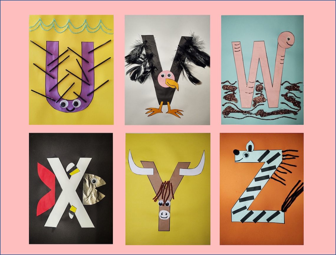 Alphabet Animal Letter Crafts Fine Motor Preschool and - Etsy