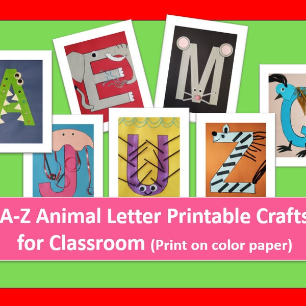 Animal Alphabet - Etsy