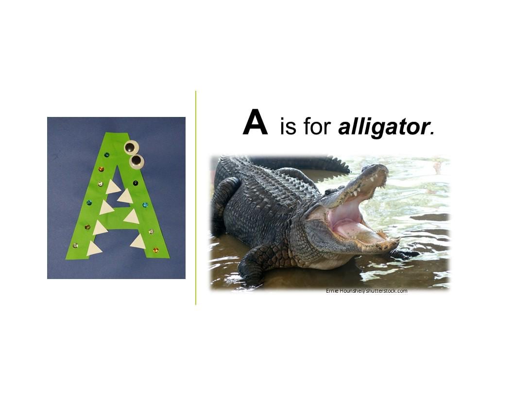 Letter A Alligator Craft: Phonics Activity (digital Download) - Etsy