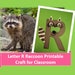 Letter R Raccoon Craft: Cut & Paste Alphabet (digital Download) - Etsy