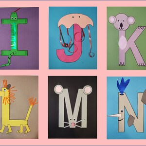 Animal Letter Crafts: A-Z Fine Motor Activity (no Prep) - Etsy